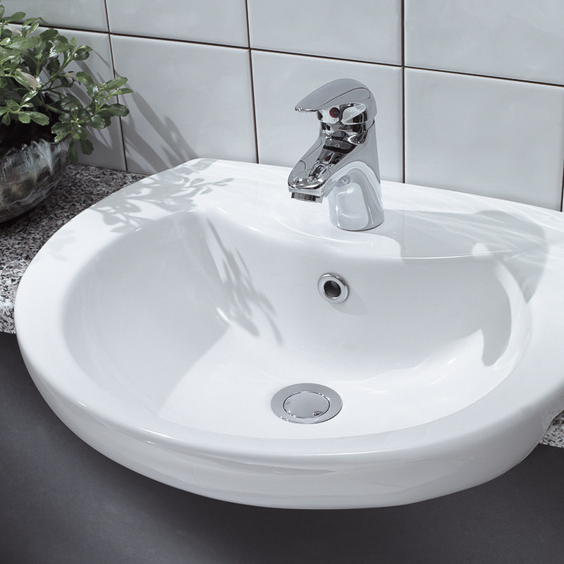 500mm Semi Recessed Basin - ASWHSR50BA • Trade Washrooms