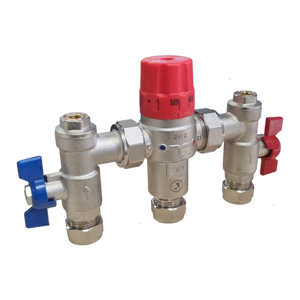 15mm TMV with Isolation Valves - ATMV35SV15 • Albion Valves