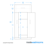 Urinal IPS Panel Pack - Express Delivery • Urinal Panels by Cubicle Store