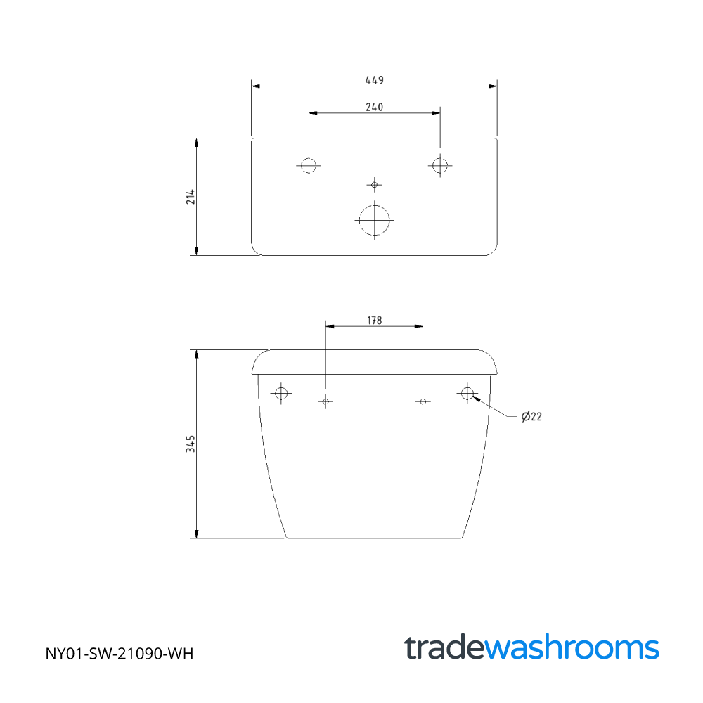 NY01-SW-21090-WH - NYMAS Spares • Trade Washrooms