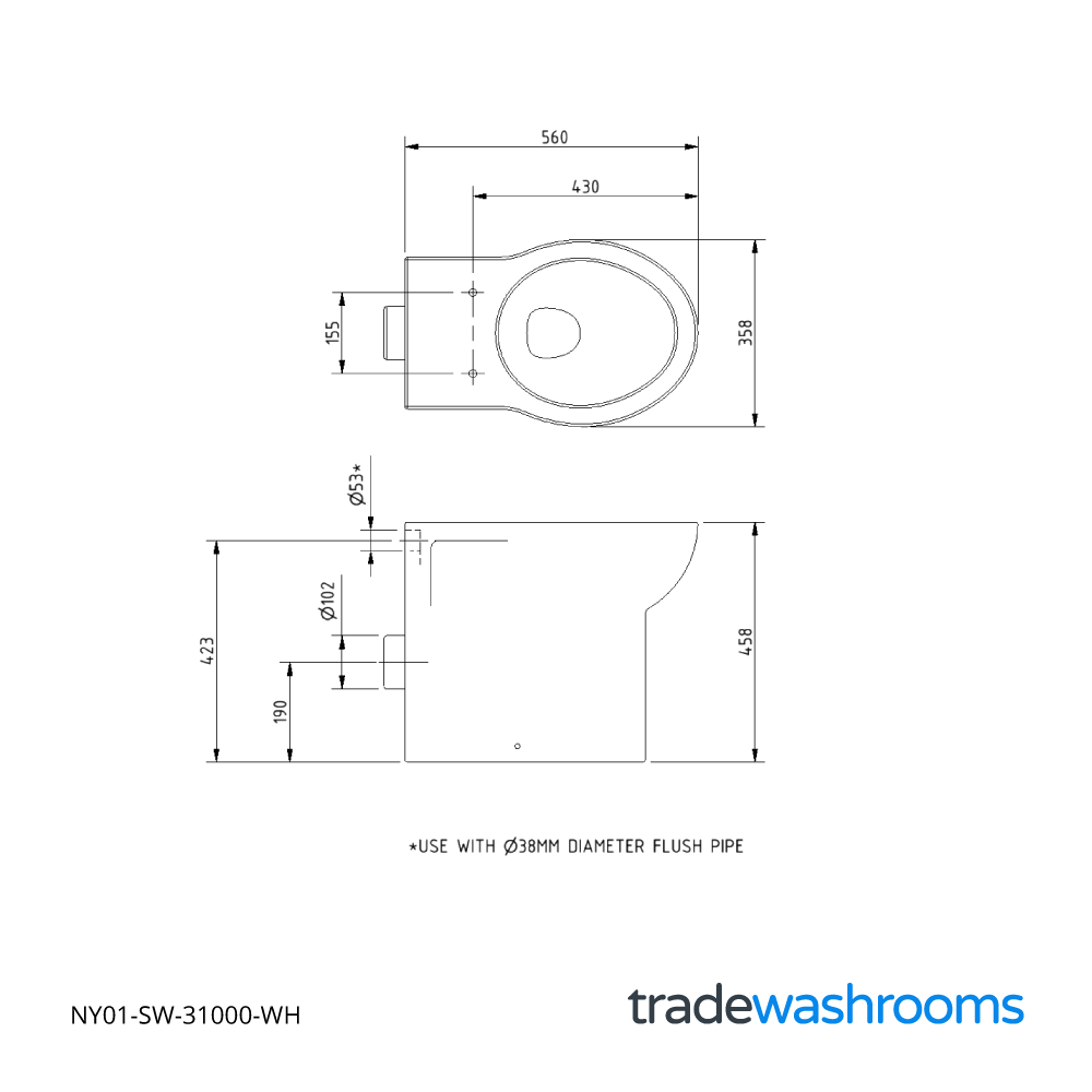 NY01-SW-31000-WH - NYMAS Spares • Trade Washrooms
