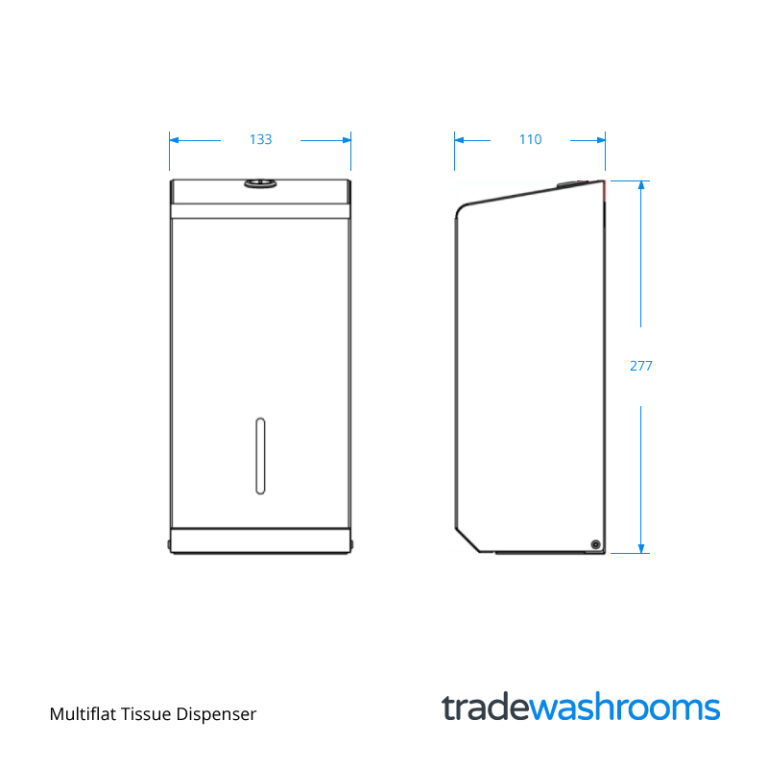 Stainless Steel Multiflat Tissue Dispenser - Washroom Collection