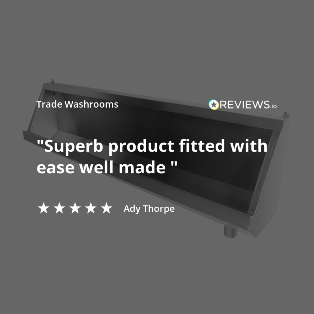 Stainless Steel Trough Urinal Pack - 1200, 1500, 1800 or 2400mm