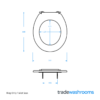 Ring-Only Toilet Seat for Public Washrooms and School Toilets