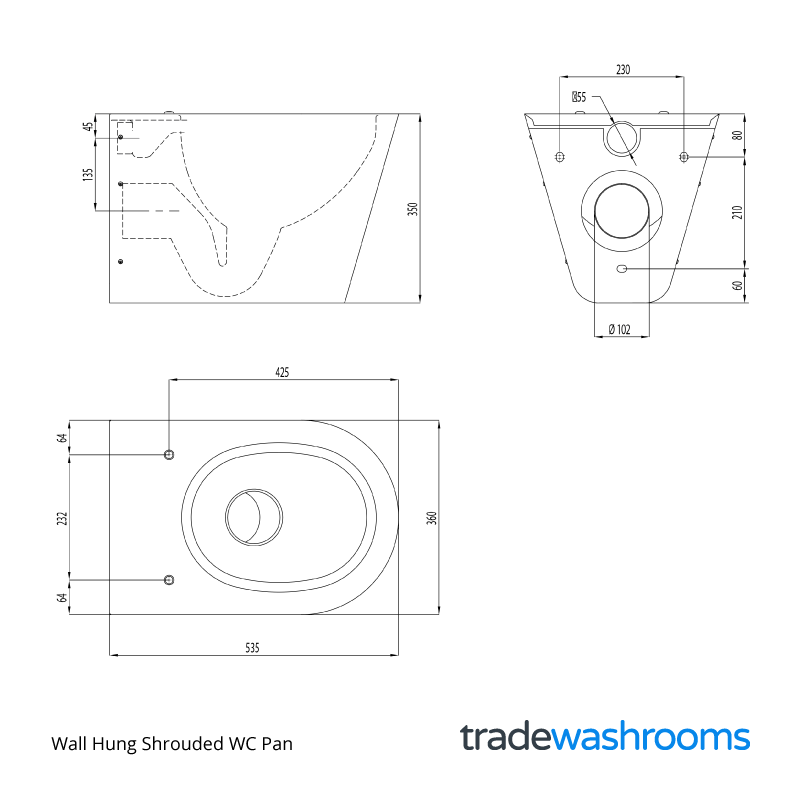Wall Hung Toilet Dimensions - Wall Design Ideas