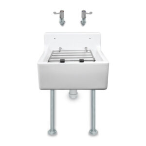 Cleaners Sink Complete Pack including Legs and Taps - CLEANL18FULL