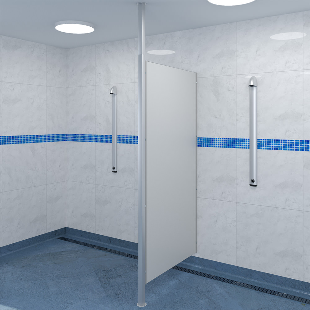 Commercial Shower Modesty Screen Pack - 1800mm x 900mm