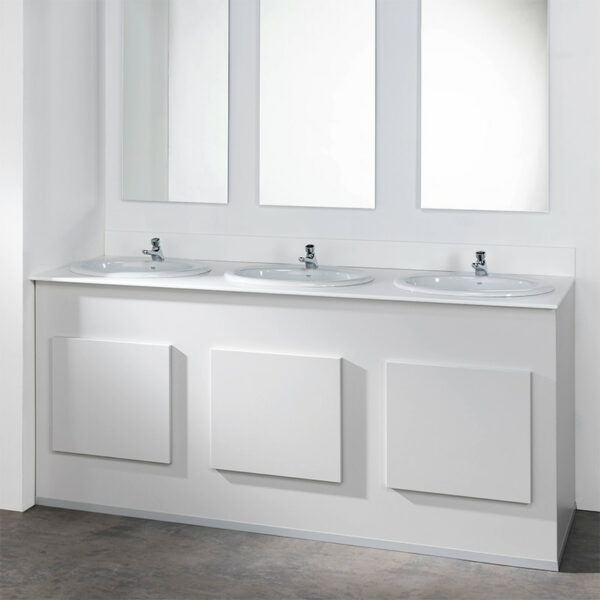 Vanity Unit Panel Pack - Flat-Pack Commercial Vanity Unit • Cubicle Store