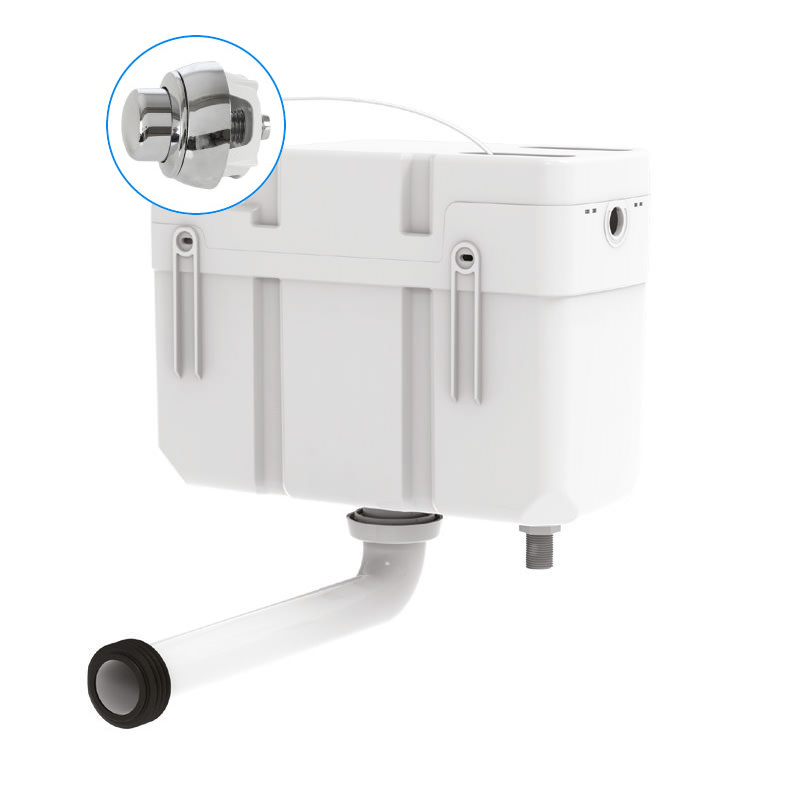 Concealed Doc M Cistern with Raised Push Button • Trade Washrooms