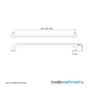 Nymas Doc M Grab Rails for Commercial Washrooms • 4 Colours