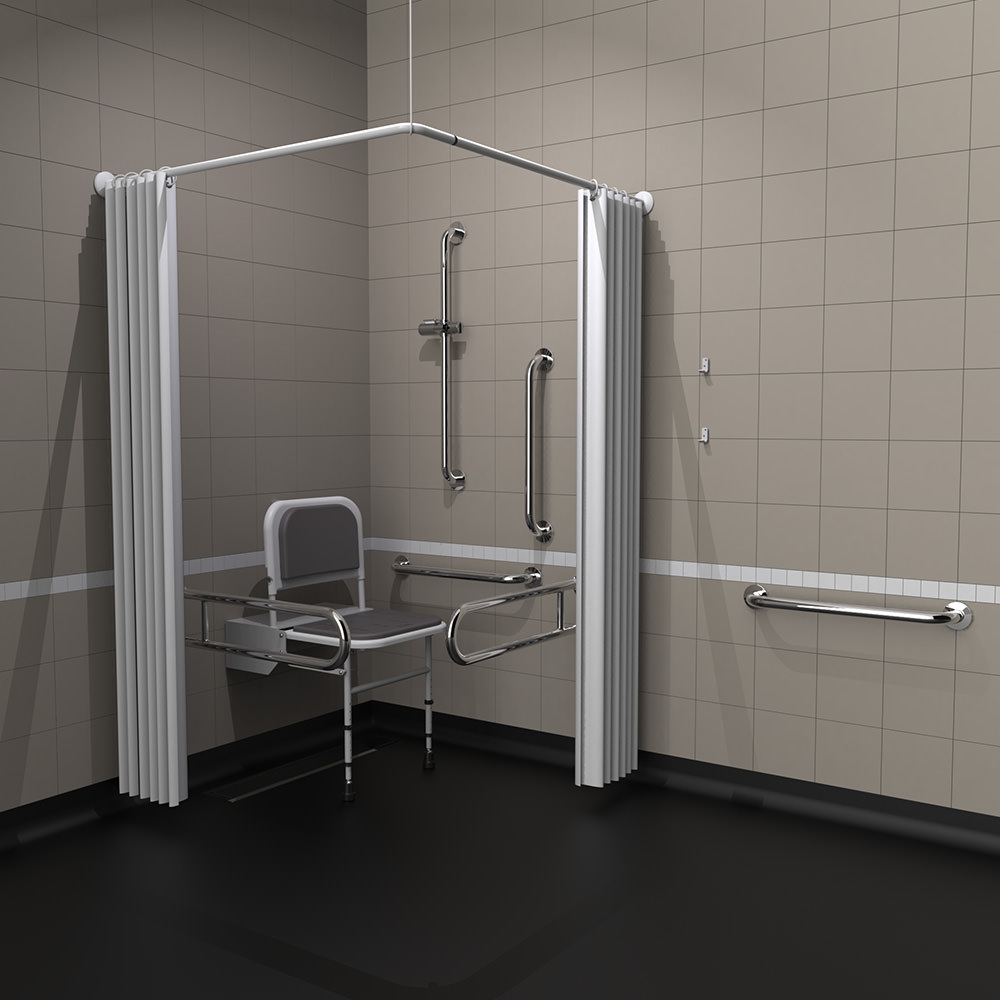 Doc M Shower Grab Rail Pack - Concealed Fixings • 230402