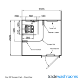 NYMAS Doc M Shower Pack with Concealed TMV3 Shower Kit