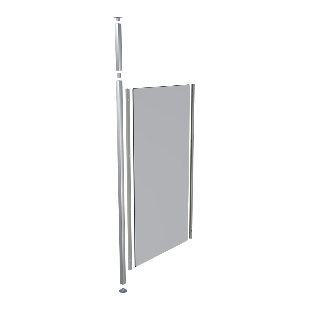 Commercial Shower Modesty Screen Pack - 1800mm x 900mm