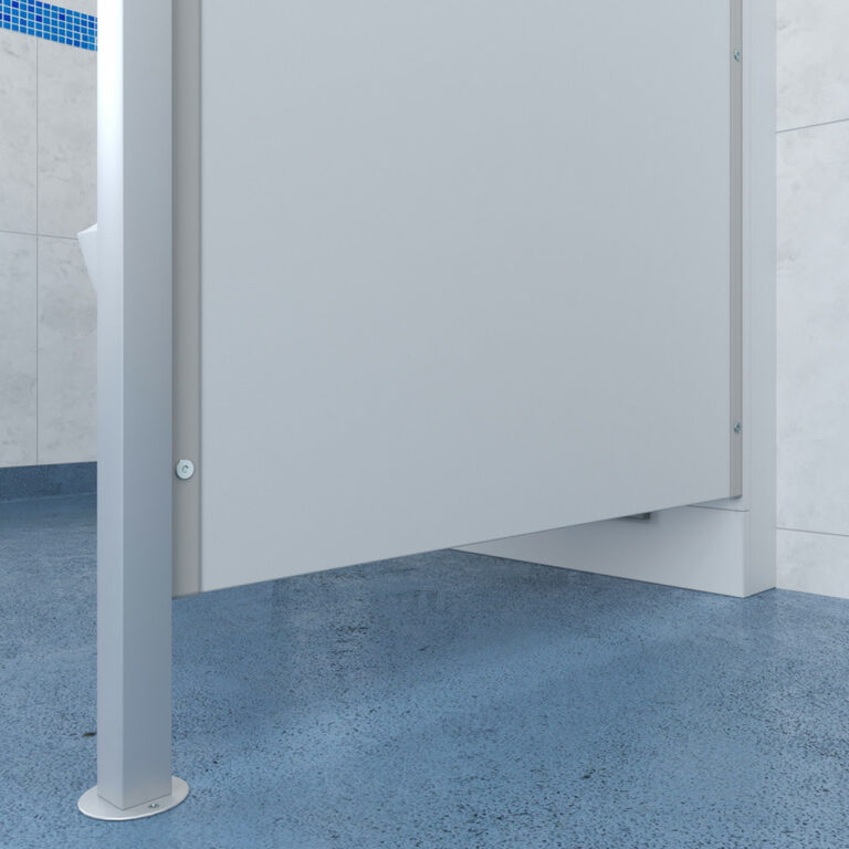 Washroom Modesty Screen Pack - 1800mm x 900mm - Light Grey