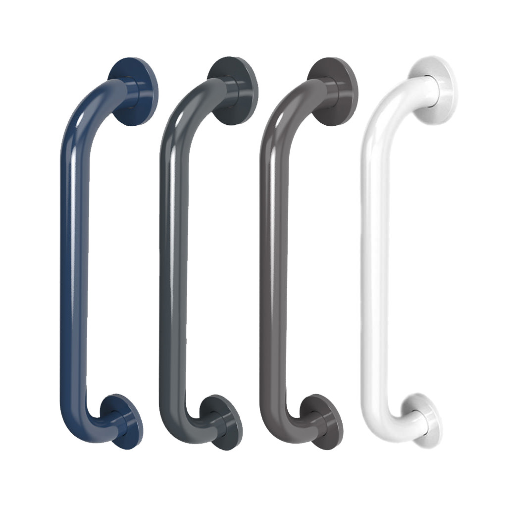 Individual Shower Grab Bars - 450mm or 600mm in Four Colours