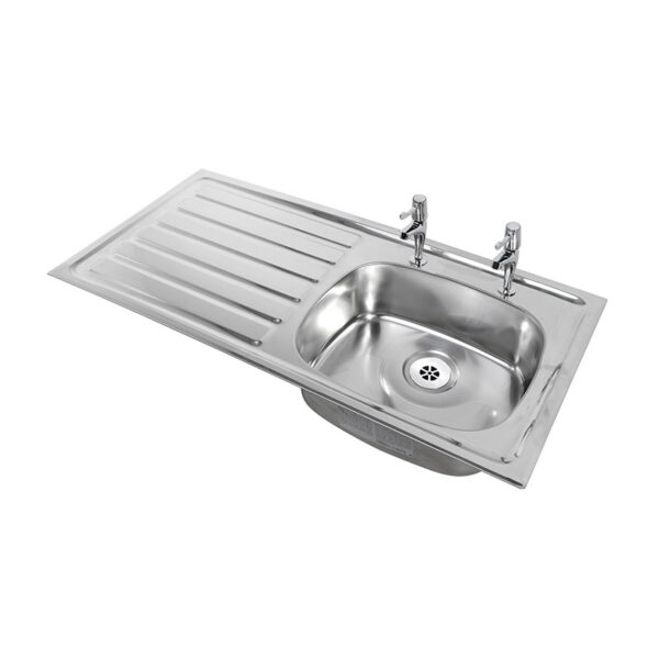 Stainless Steel Inset Clinical Sink and Drainer • Healthcare Clinical Sinks