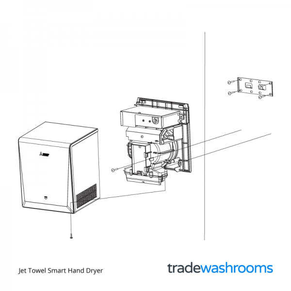 Jet Towel Smart Hand Dryer • Mitsubishi Electric JT-S2AP