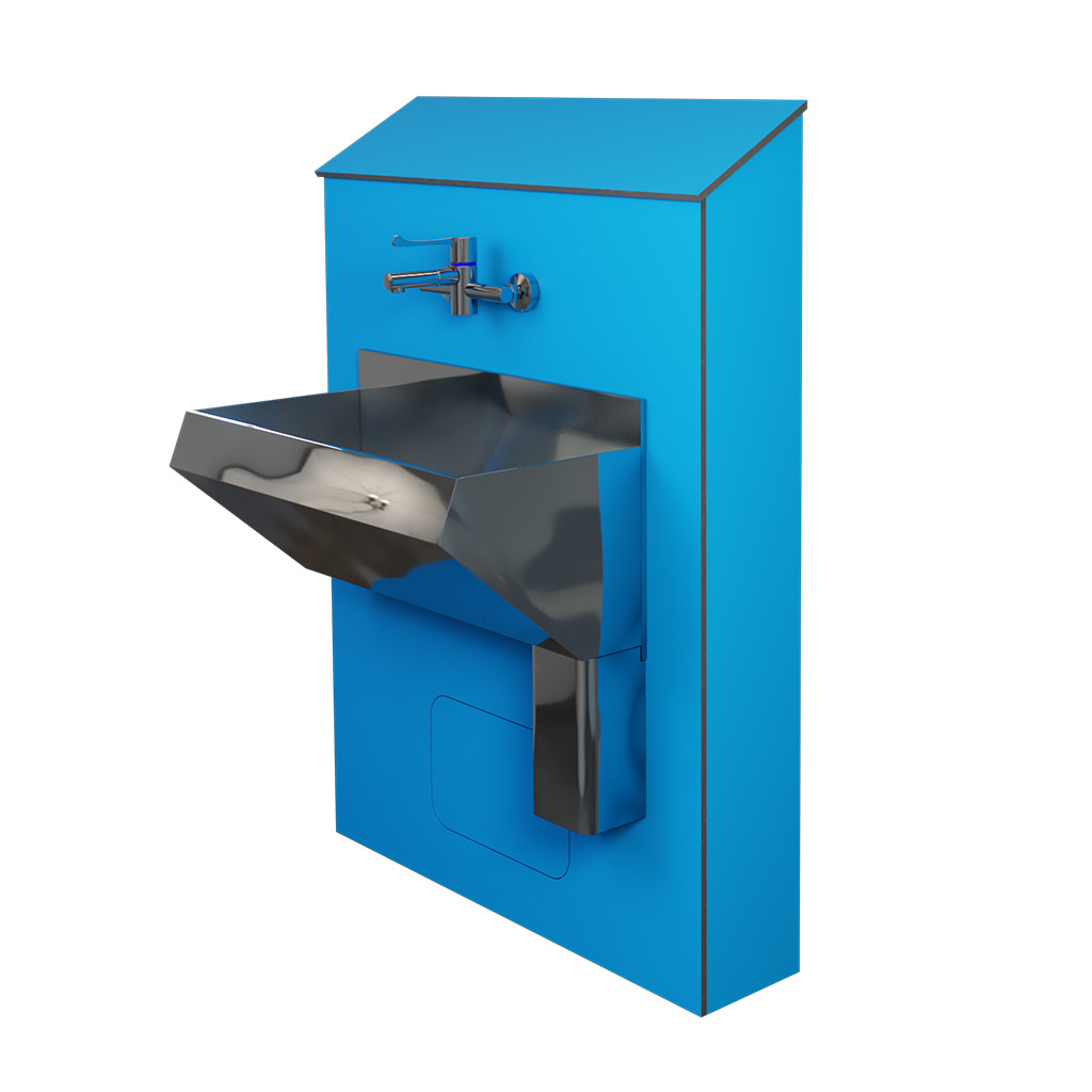 Scrub-Up Trough Half-Height IPS Panel Assembly • Healthcare