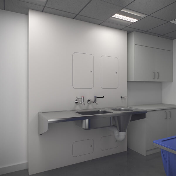 Hospital Disposal Unit IPS - Hopper, Bowl and Drainer HBN DU HS