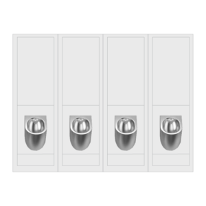 Stainless Steel Urinals - Bowl Sets and Trough Urinal Packs
