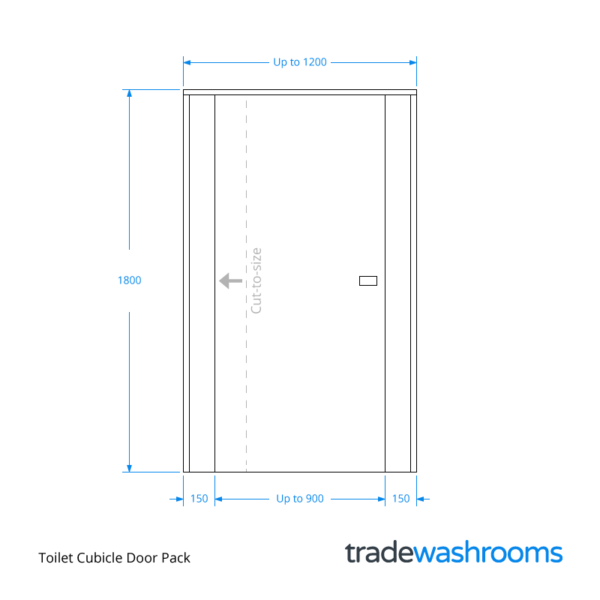 Toilet Cubicle Door Pack - Express Delivery • Cubicle Store