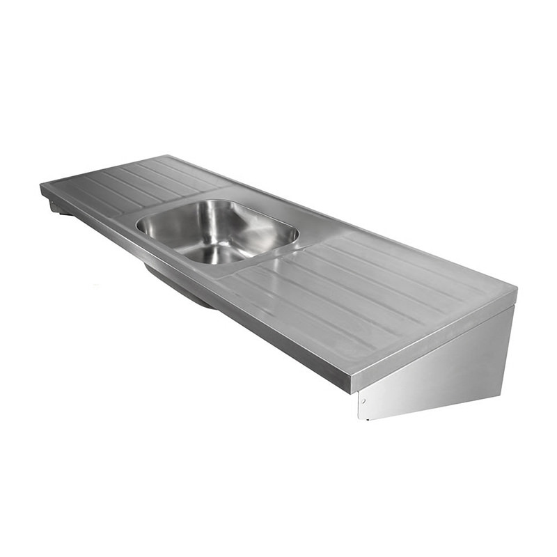 Wall-Mounted Clinical Sink and Drainer Kit [HBN ST] - Stainless Steel
