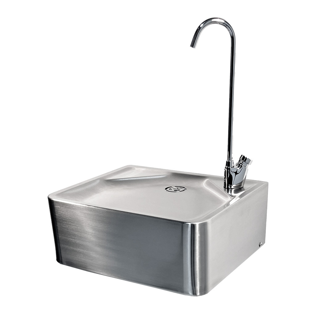 Wall-Mounted Drinking Fountain with Bottle Filler • SAN055W