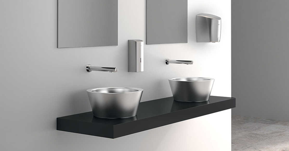 Wash Basins and Wash Troughs for Commercial Bathrooms