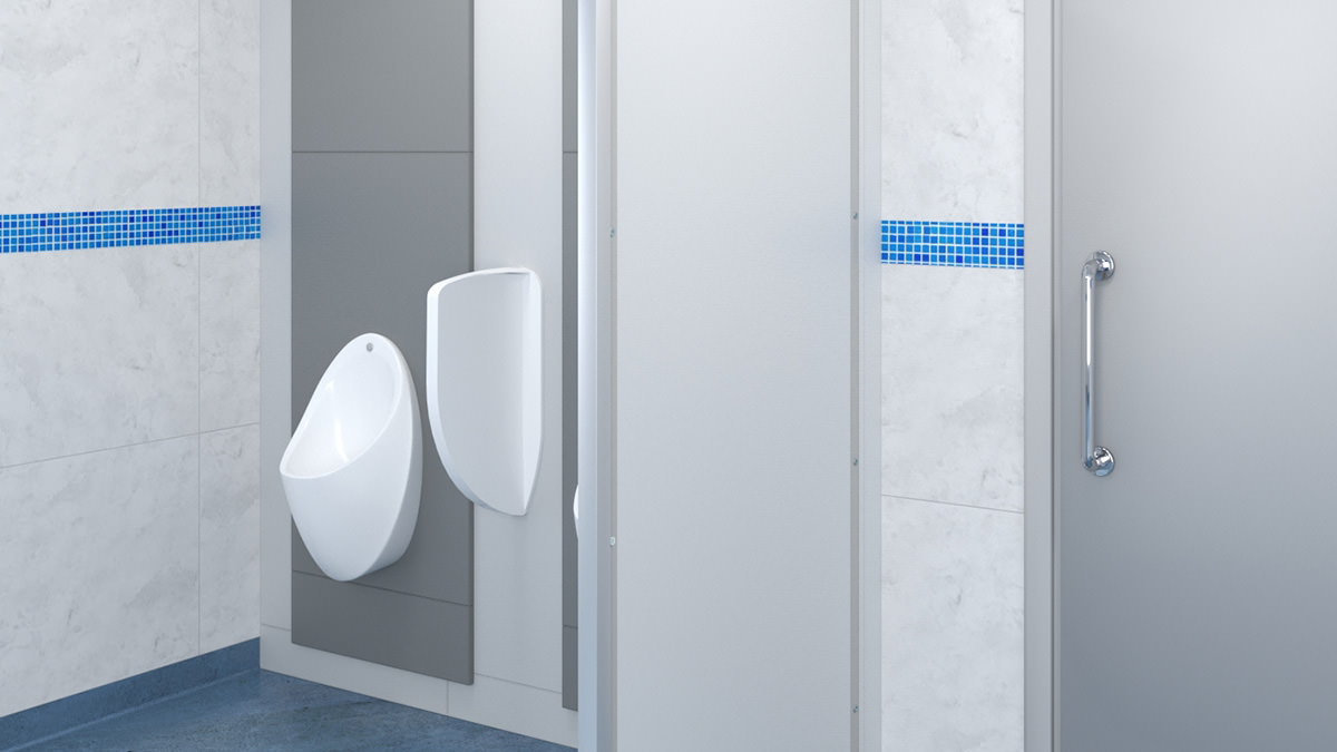 Modesty Screens for Urinals, Public Toilets and Showers